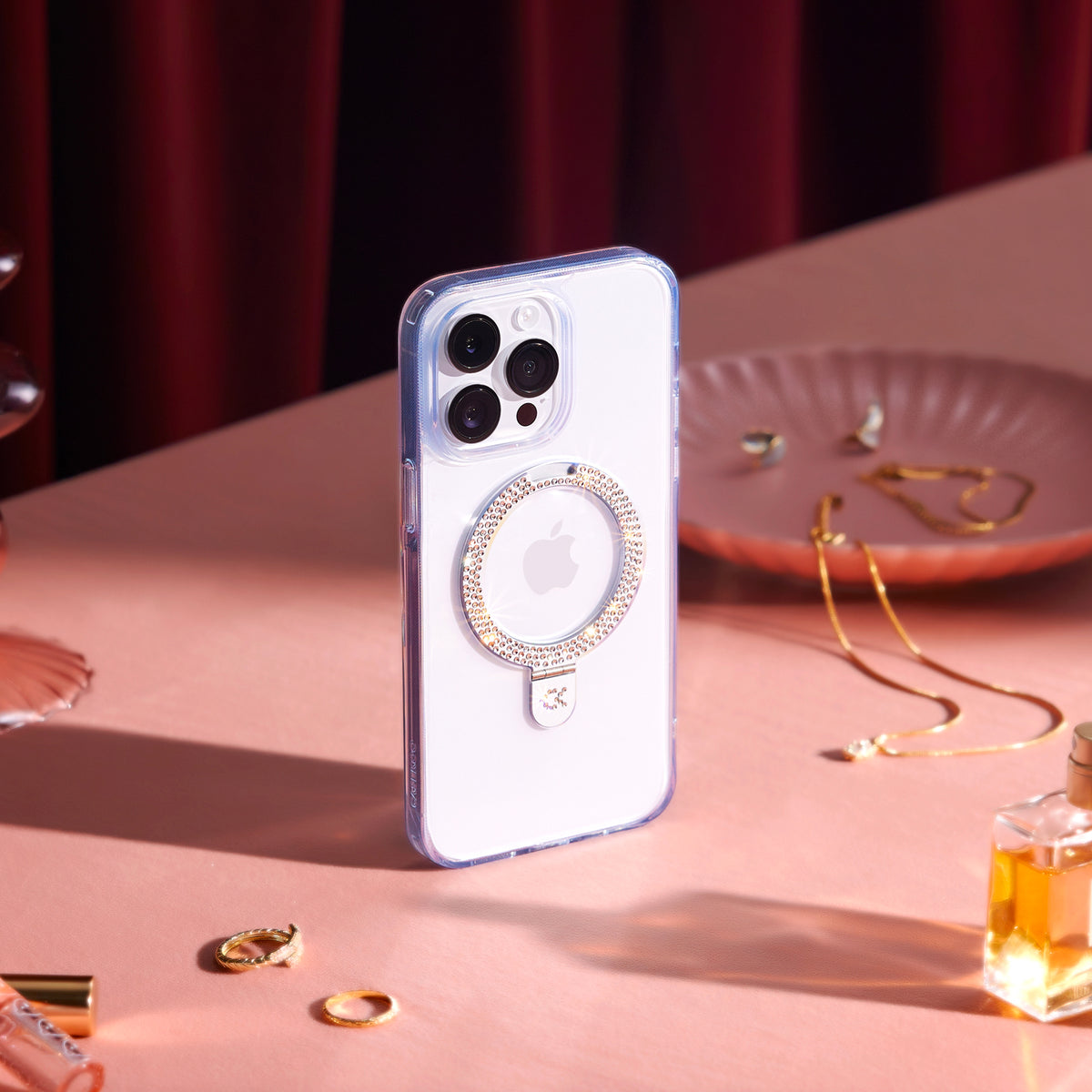 Crystal Clear iPhone Case with Stand - CASEKOO