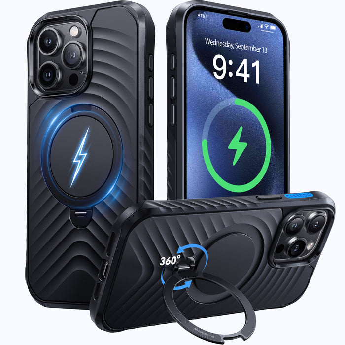 CASEKOO iPhone Shockproof Rugged Case with Built-in Rotatable Magnetic